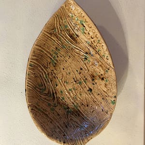 Slab Built, Texture Platter,leaf Bowl, Bowl, Serving Bowl, Candy Dish ...
