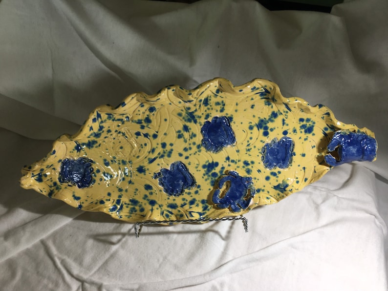 Slab Built, Pottery Platter - Etsy