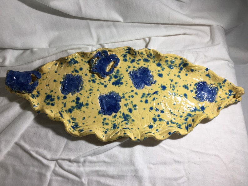 Slab Built, Pottery Platter - Etsy