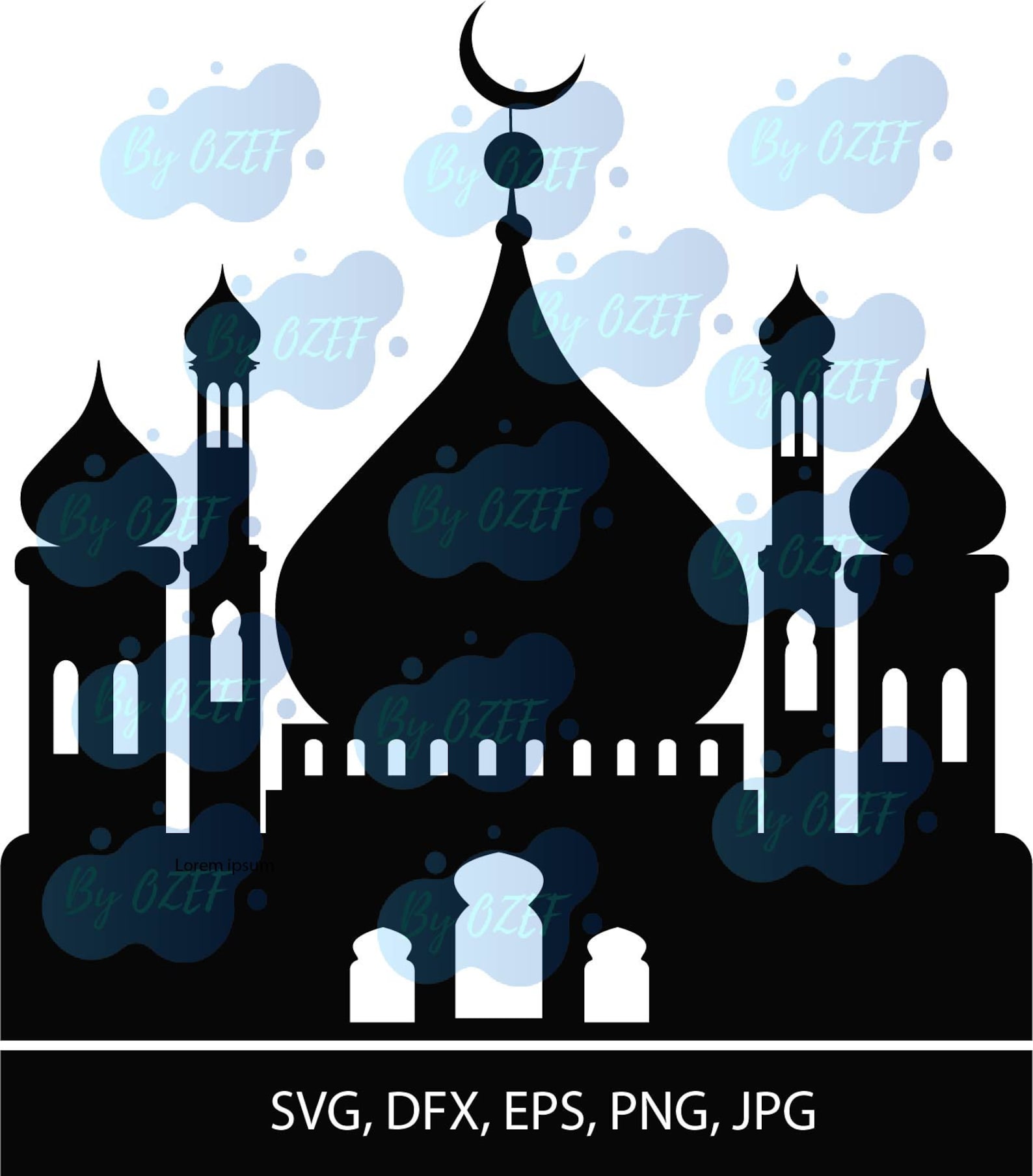 Mosque Svg, Png Masjid Svg,ramadan Mosque for Cricut, Silhouette Cut ...