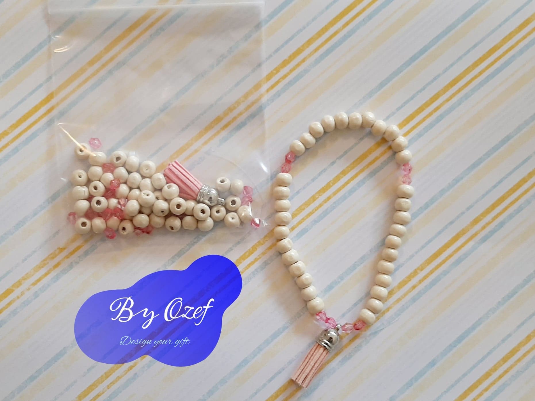 DIY Prayer Bracelets for boys girls/33 Bead Tasbih Craft kit for kids ...