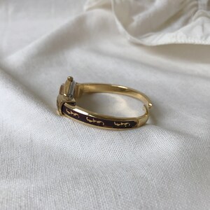 Vintage Bucherer Gold Plated and Red Enamel Women Watch With Gold Leaf ...