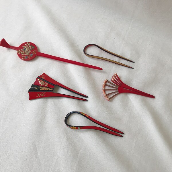 Geisha Hair Pins - Etsy