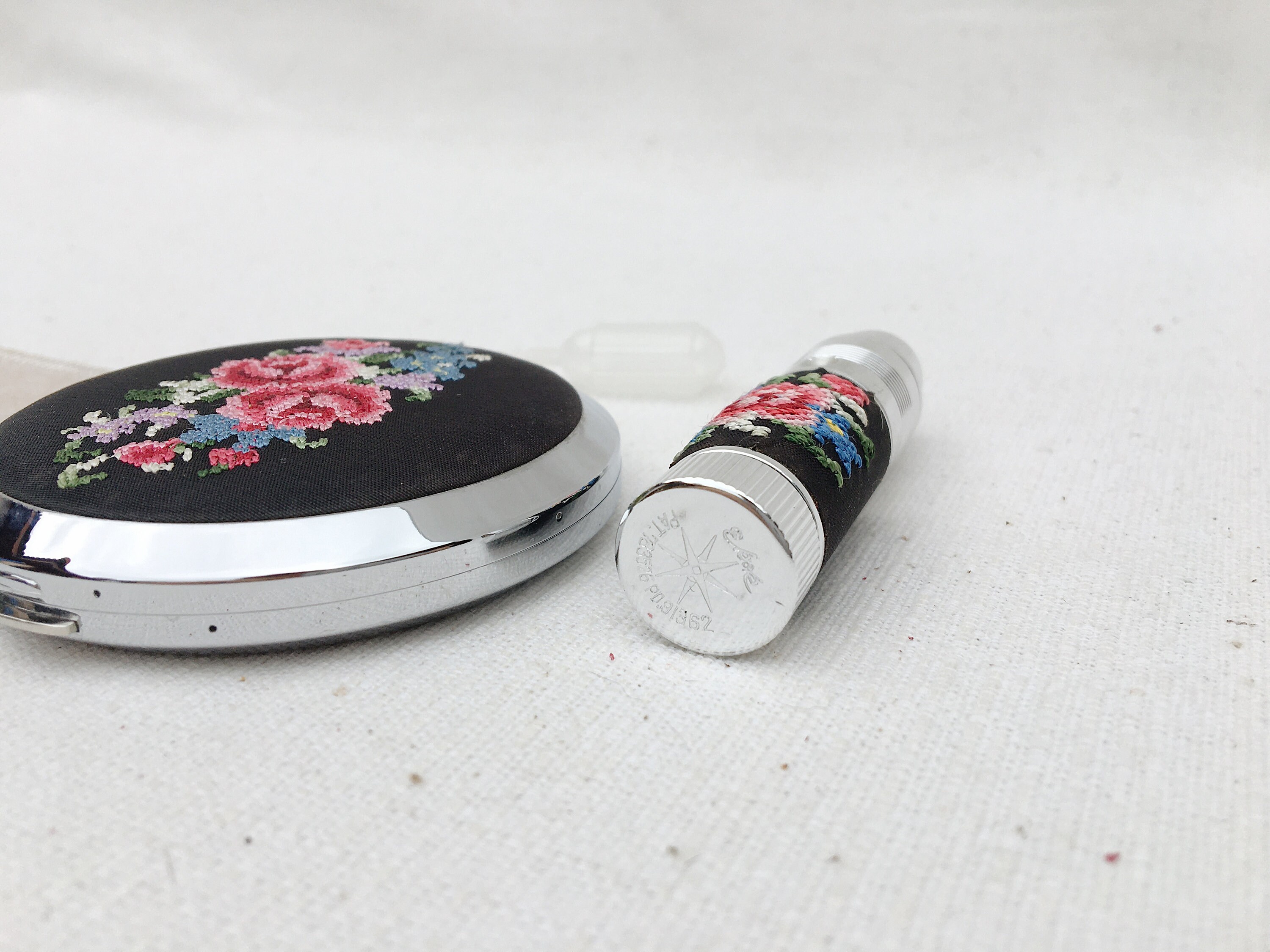 Vintage Japanese Powder Compact and Perfume Bottle Set Boxed - Etsy