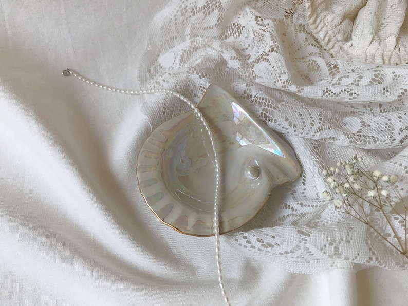 Vintage MIKIMOTO PEARL ISLAND Shell Shaped Dish/ashtray - Etsy