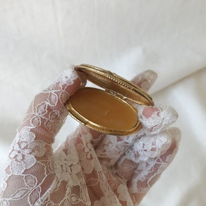 Vintage MAX FACTOR Solid Perfume Compact Case, Hypnotique Golden ...