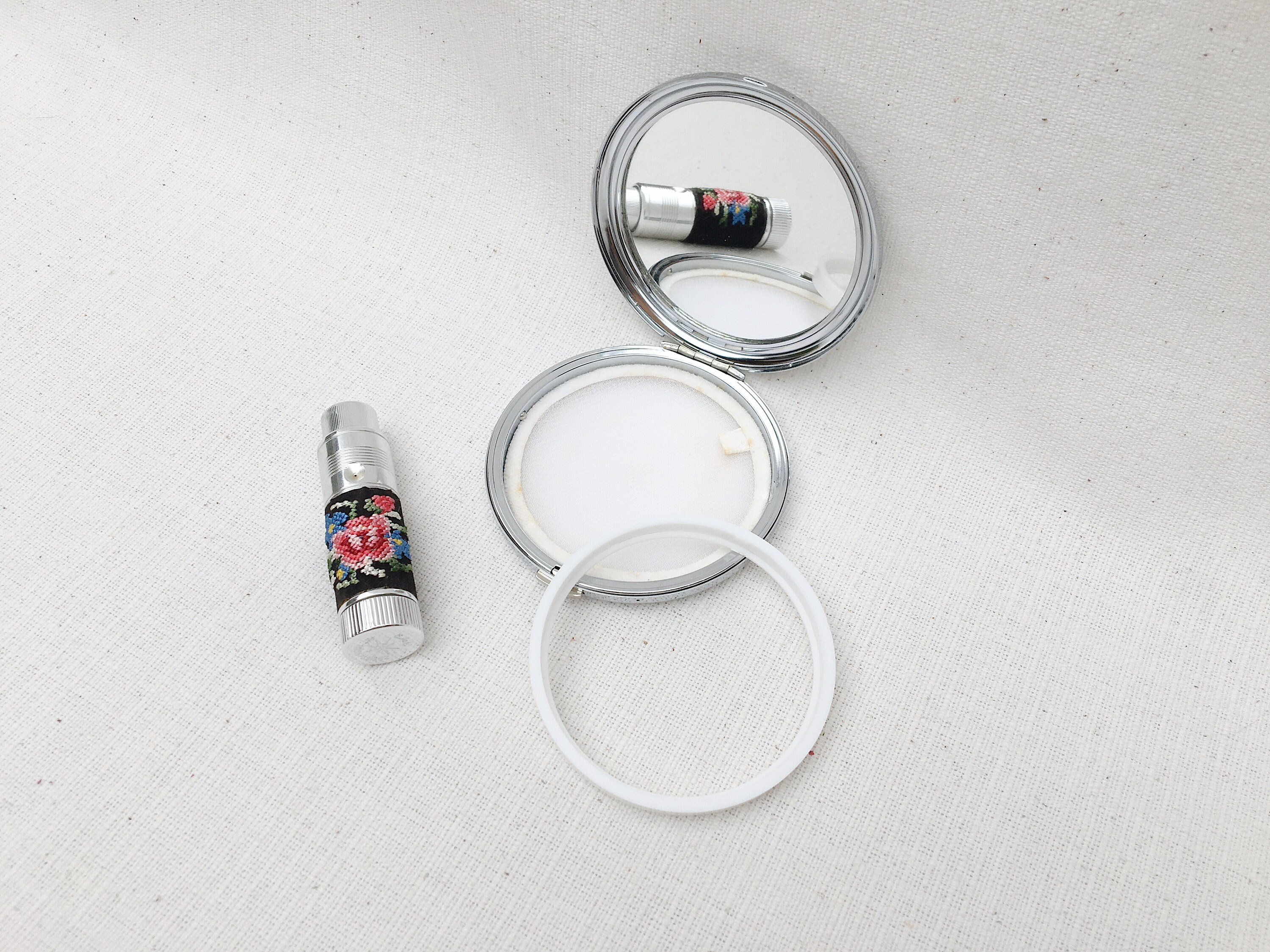 Vintage Japanese Powder Compact and Perfume Bottle Set Boxed - Etsy