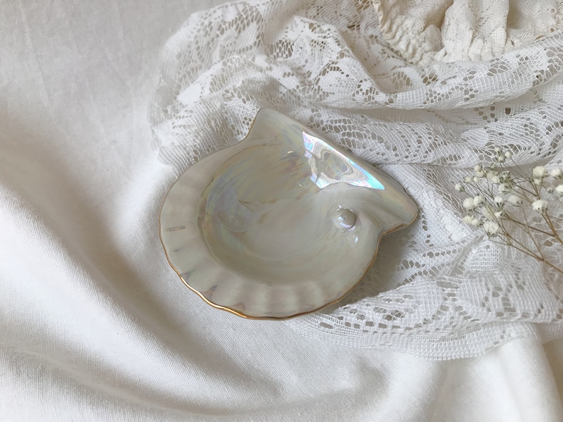 Vintage MIKIMOTO PEARL ISLAND Shell Shaped Dish/ashtray - Etsy