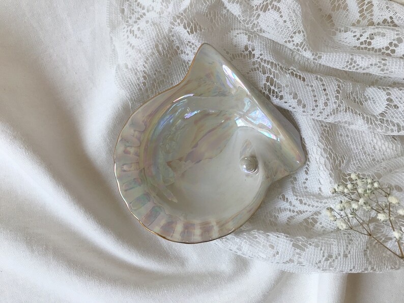 Vintage MIKIMOTO PEARL ISLAND Shell Shaped Dish/ashtray - Etsy