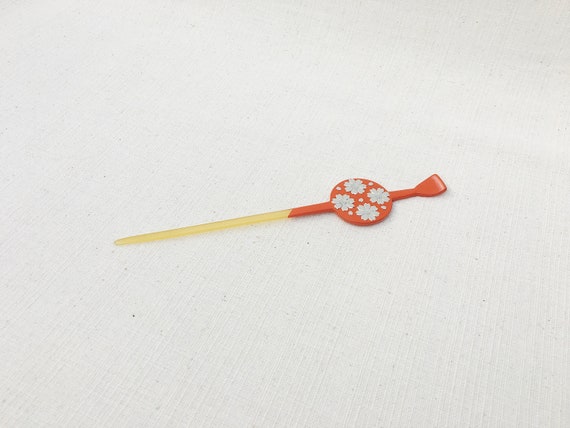 Vintage Japanese Kanzashi Stick Hair Pin With Floral Design | Etsy