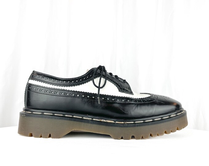 3989 Bex Doc Marten | Vintage 90s | Tuxedo Docs | Black + White Leather ...