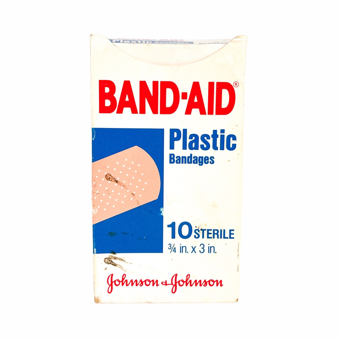 Vintage Bandaid Box | 1980s 1983 | Band-aid Plastic | Johnson & Johnson ...