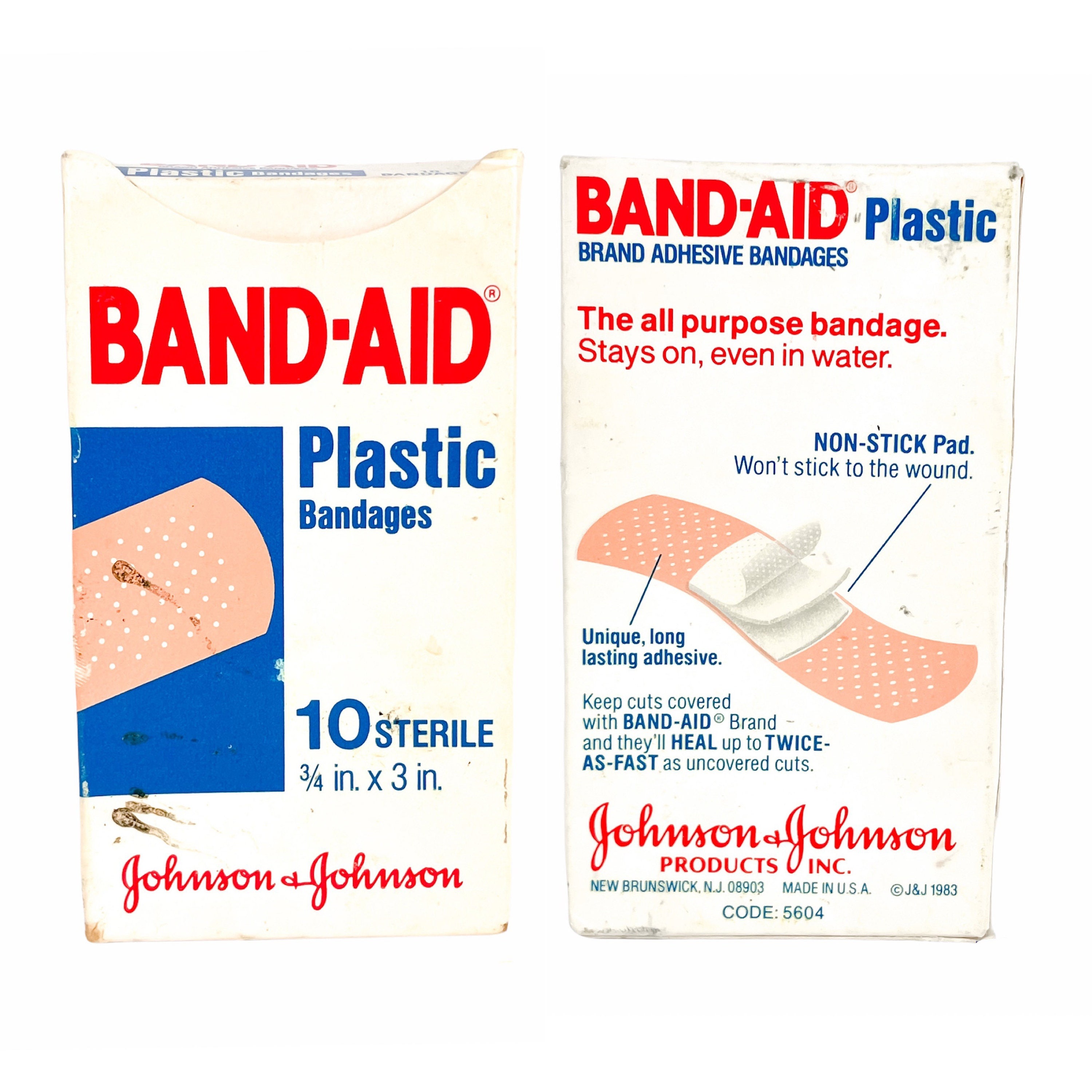 Vintage Bandaid Box | 1980s 1983 | Band-aid Plastic | Johnson & Johnson ...