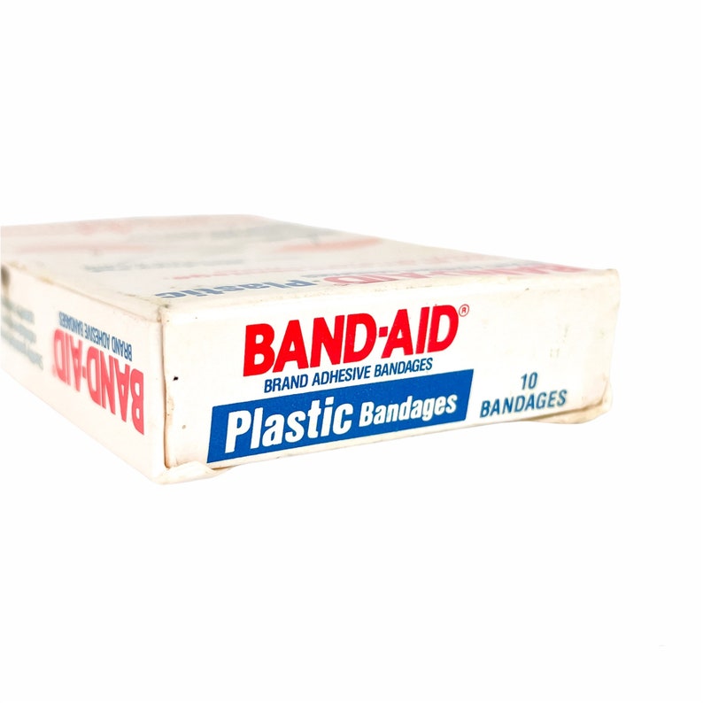 Vintage Bandaid Box | 1980s 1983 | Band-aid Plastic | Johnson & Johnson ...