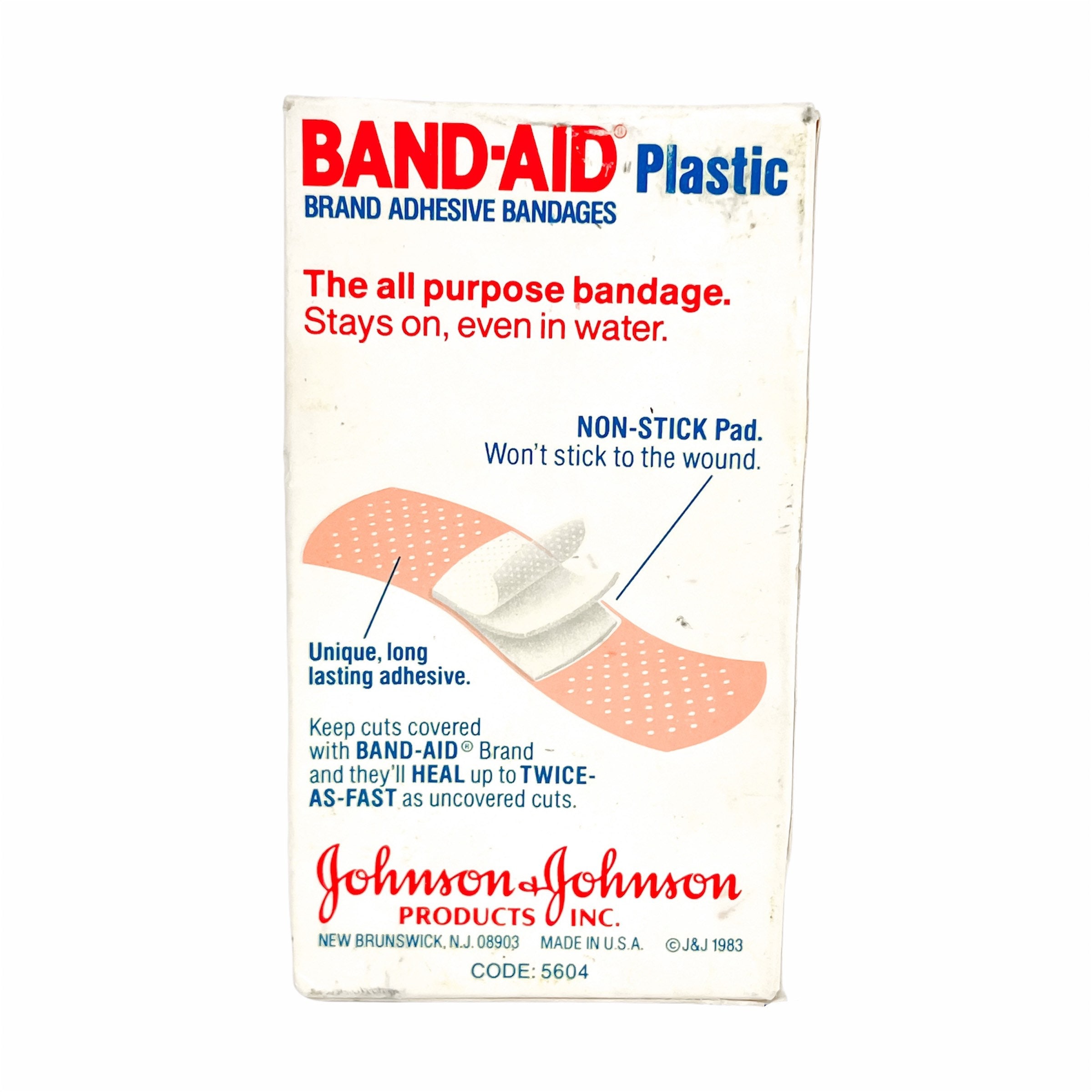 Vintage Bandaid Box | 1980s 1983 | Band-aid Plastic | Johnson & Johnson ...