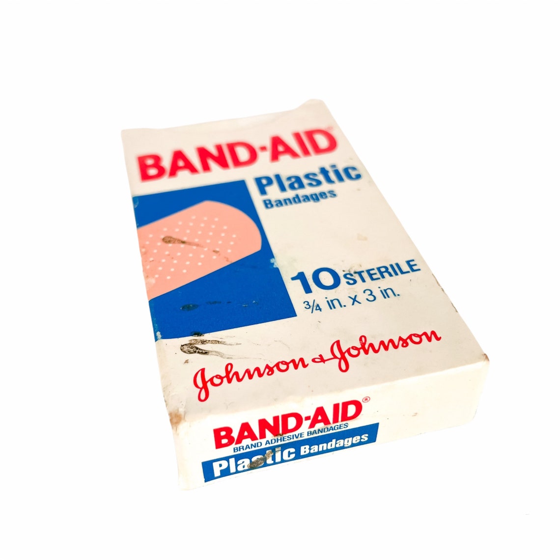 Vintage Bandaid Box | 1980s 1983 | Band-aid Plastic | Johnson & Johnson ...