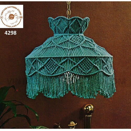 PDF Macrame Lamp Shade Pattern Lampshade Macrame - Etsy
