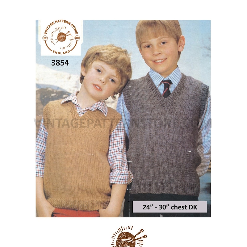 Toddler Knit Vest Easy - Etsy