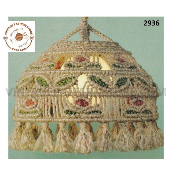 Macrame Chandelier Pattern - Etsy