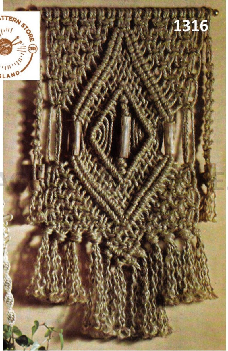 PDF Macrame Pattern Macrame Wall Hanging Pattern Easy - Etsy