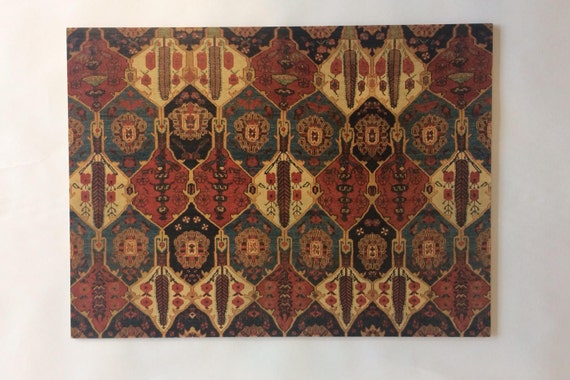 Vintage Moroccan Rug Print Geometric Pattern Arabesque - Etsy