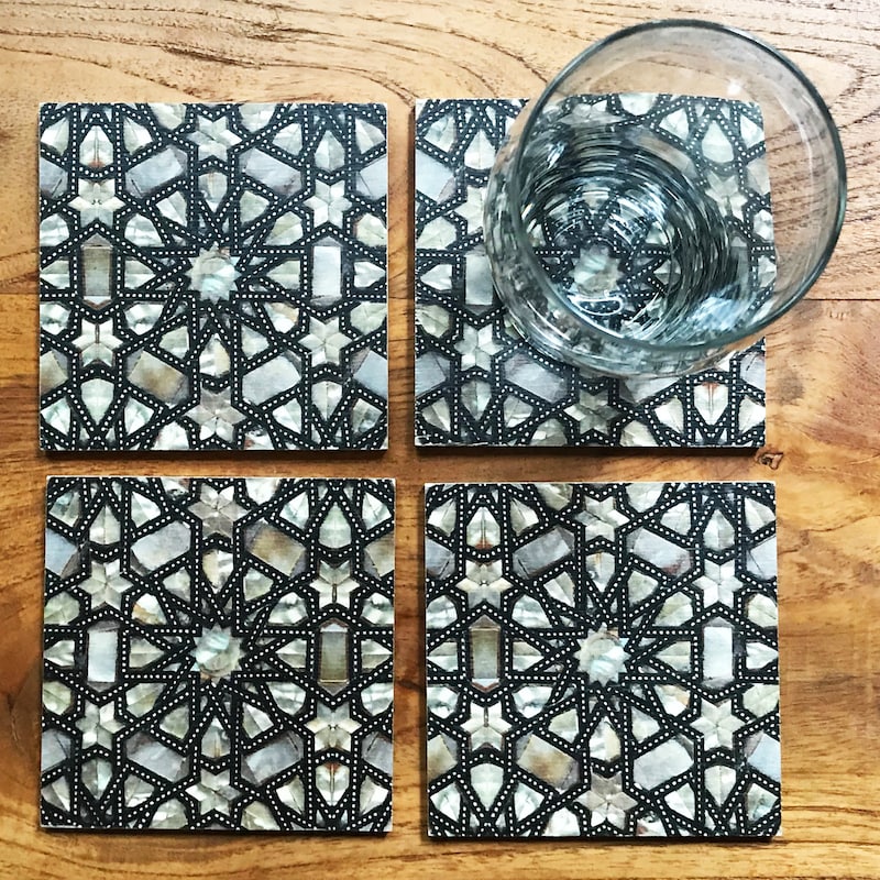 Moroccan Coasters - Etsy