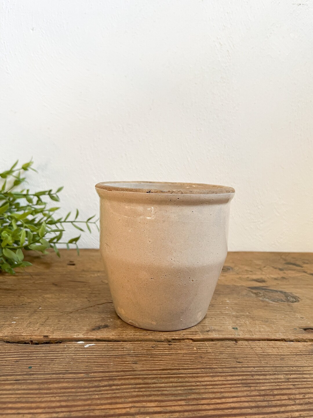 Antique Salt Glazed Stoneware Crock | Vintage, Modern Farmhouse Decor ...