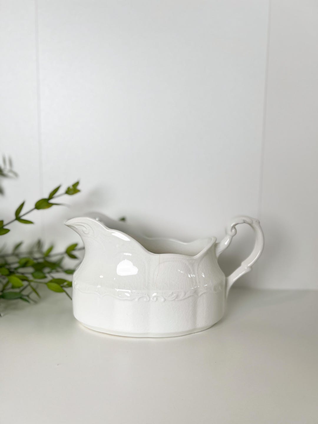 Ironstone Creamer by J&G Meakin – Colonial English Ironstone – White ...