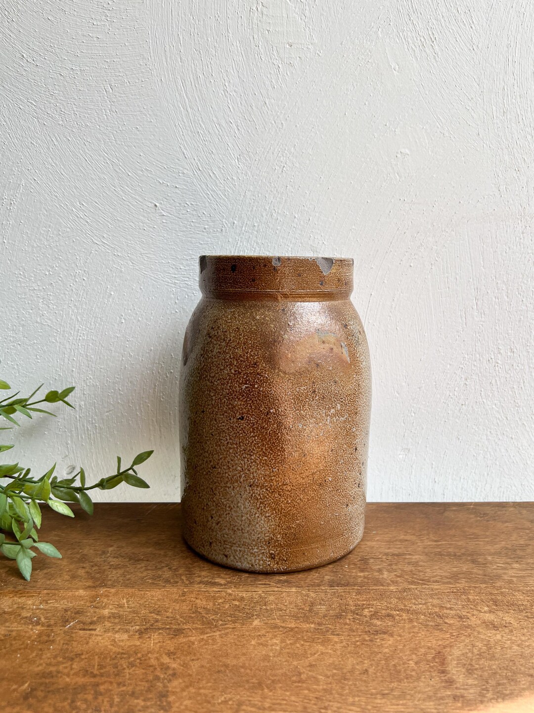 Antique Salt Glazed Stoneware Crock | Vintage, Farmhouse Decor ...