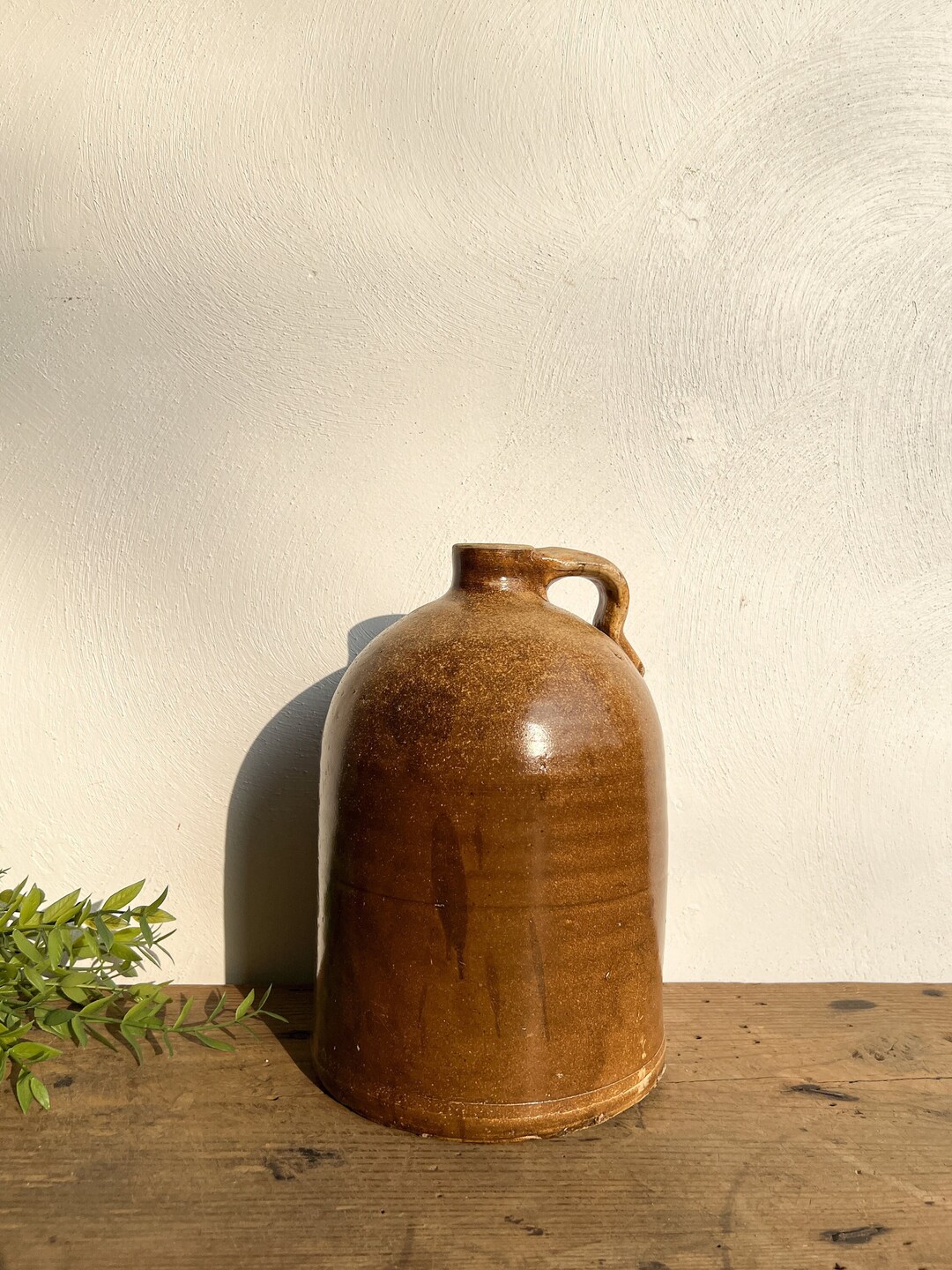 Antique Stoneware Jug Primitive Crocks, Vintage Pottery, Home Decor ...