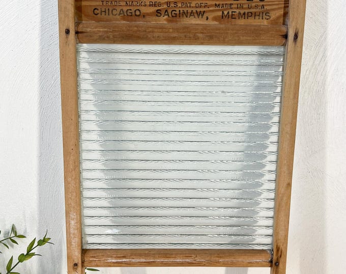 Vintage Glass Washboard | National Washboard Co. No. 510 | Primitive ...