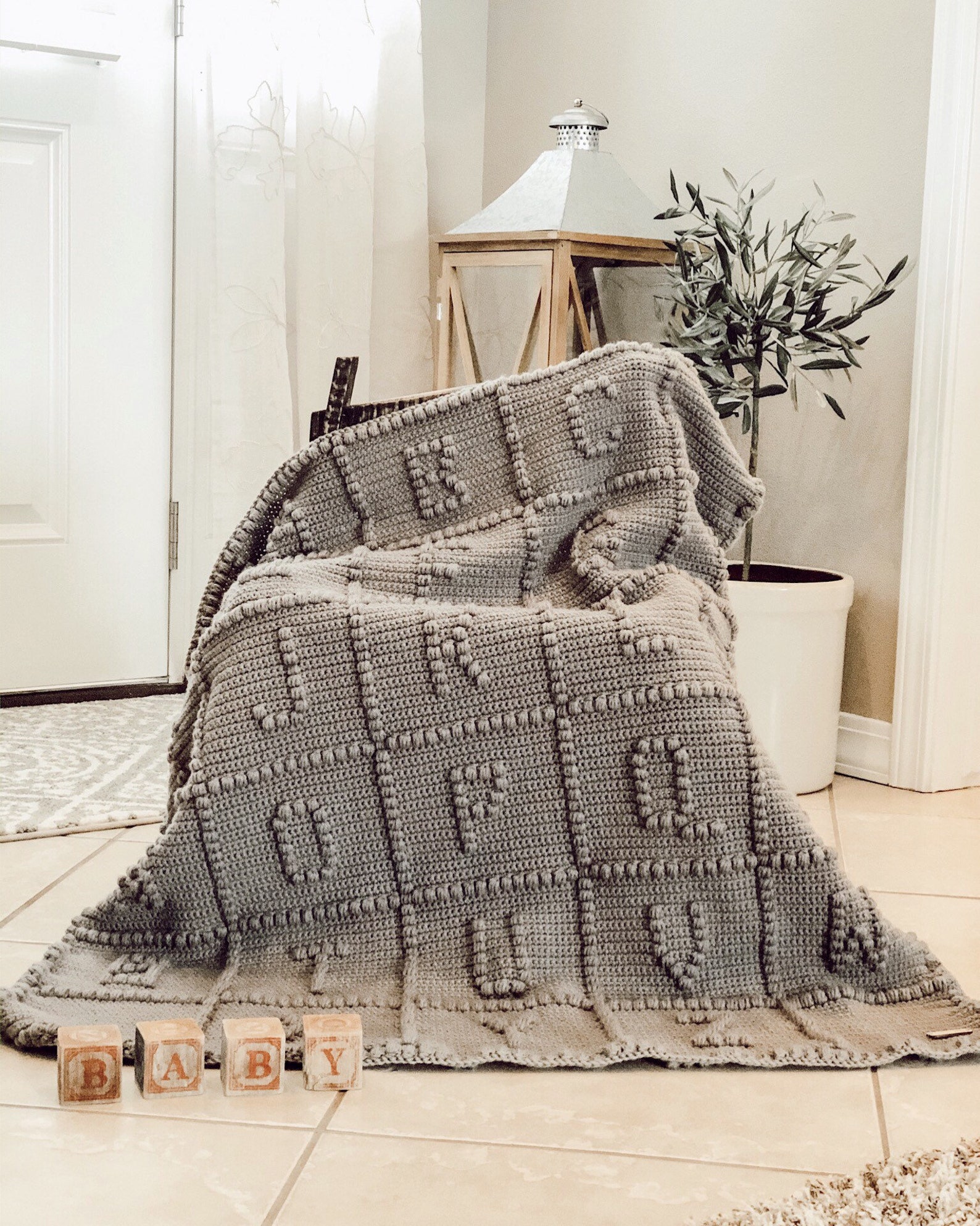 Crocheted ABC Blanket made to Order - Etsy