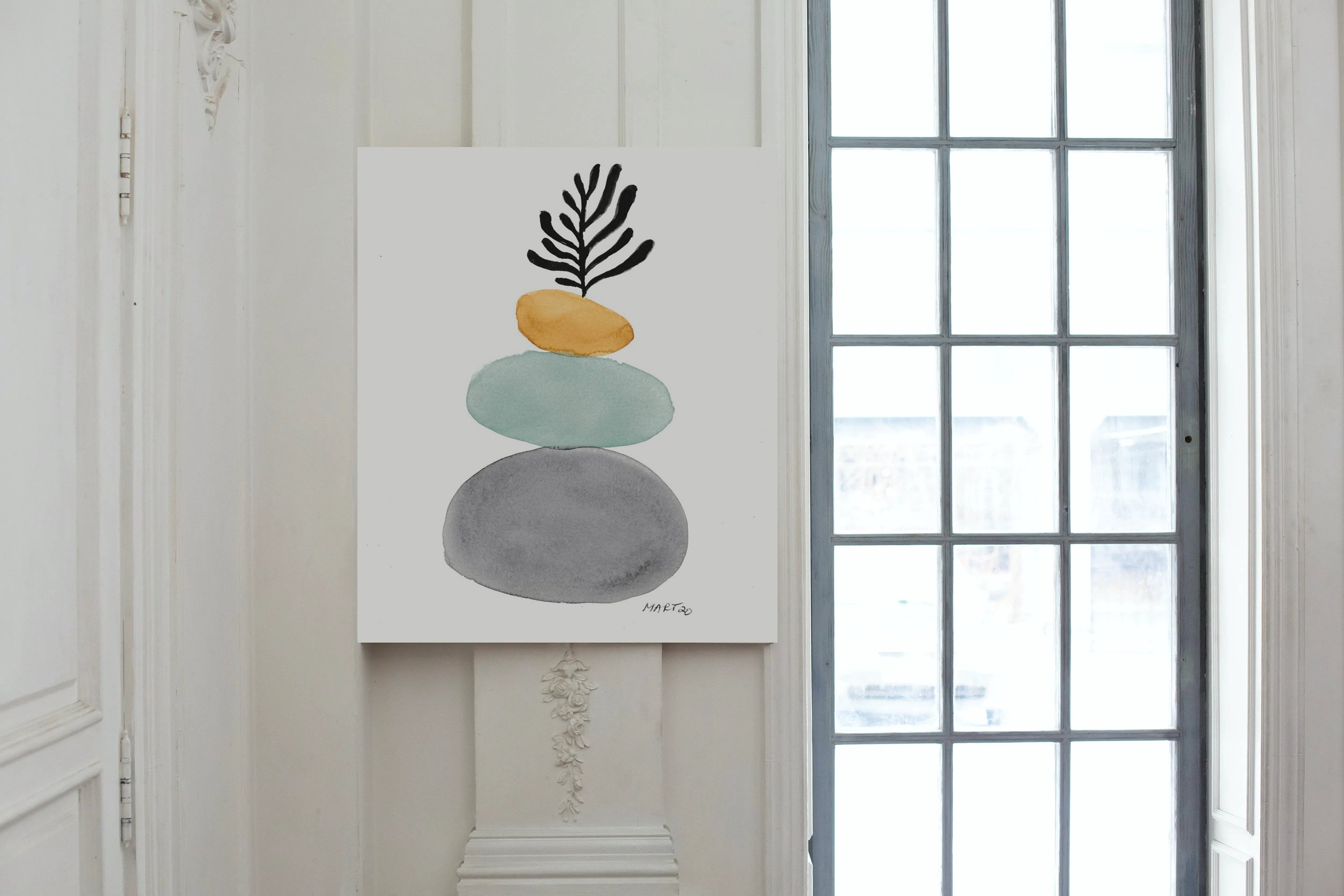 Abstract Zen Original Watercolour Painting Original Painting - Etsy Canada