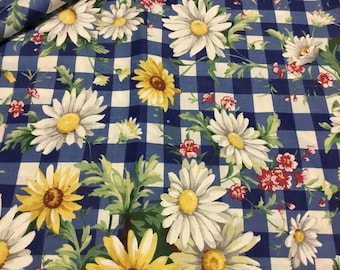 Daisy fabric | Etsy