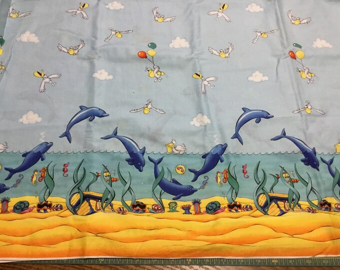 HTF Jelly Bean Junction Beach Party Border Fabric and Bodice Makes 1 ...