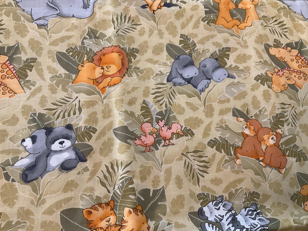 Springs Creative Baby Zoo Animals Fabric. - BTY - Etsy