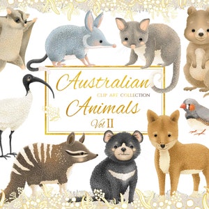 Australian Animals Vol II Clip Art Collection | 22 Elements | PNG ...