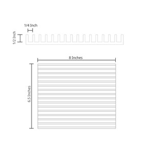 Long Arm Quilting Ruler Rack - 15 Slot Ruler Holder Organizer - Made in ...