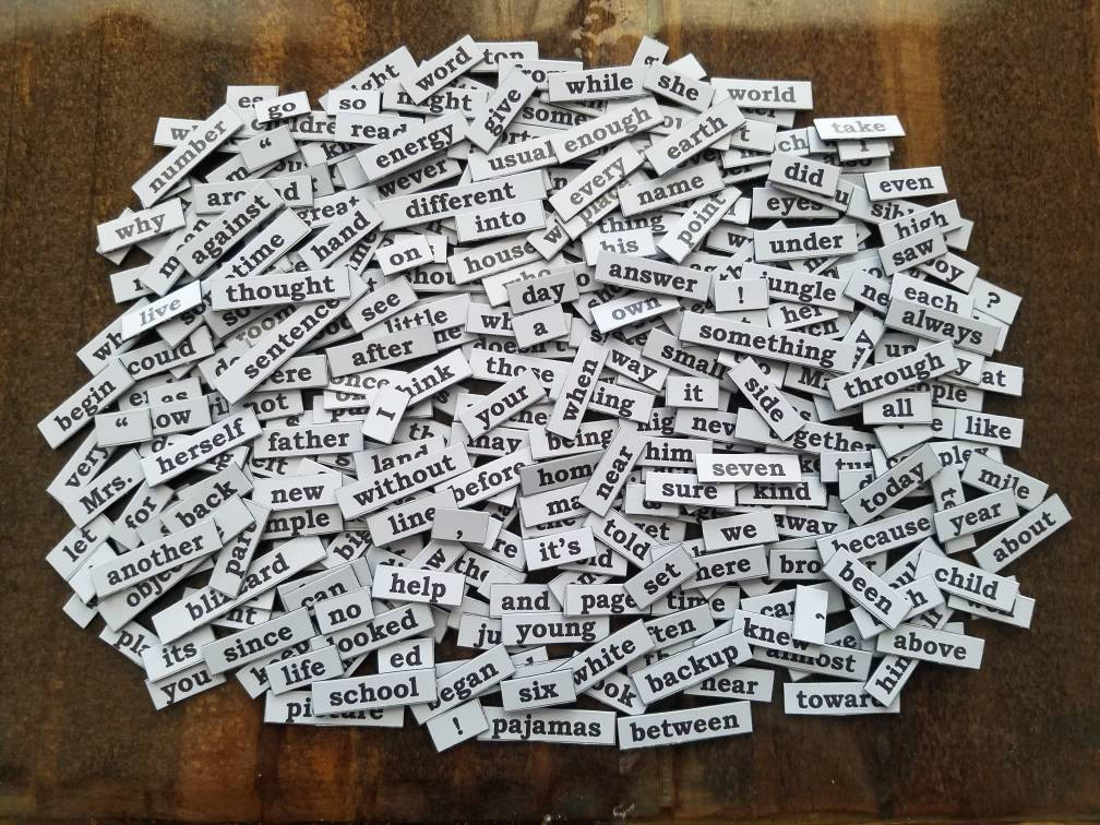 Word Magnets: Starter Pack of 350 Pieces - Etsy