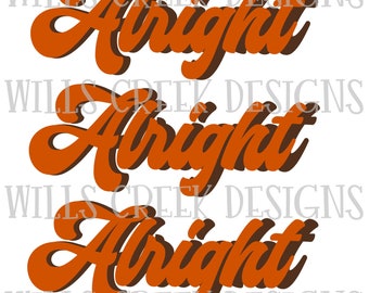 Alright svg | Etsy