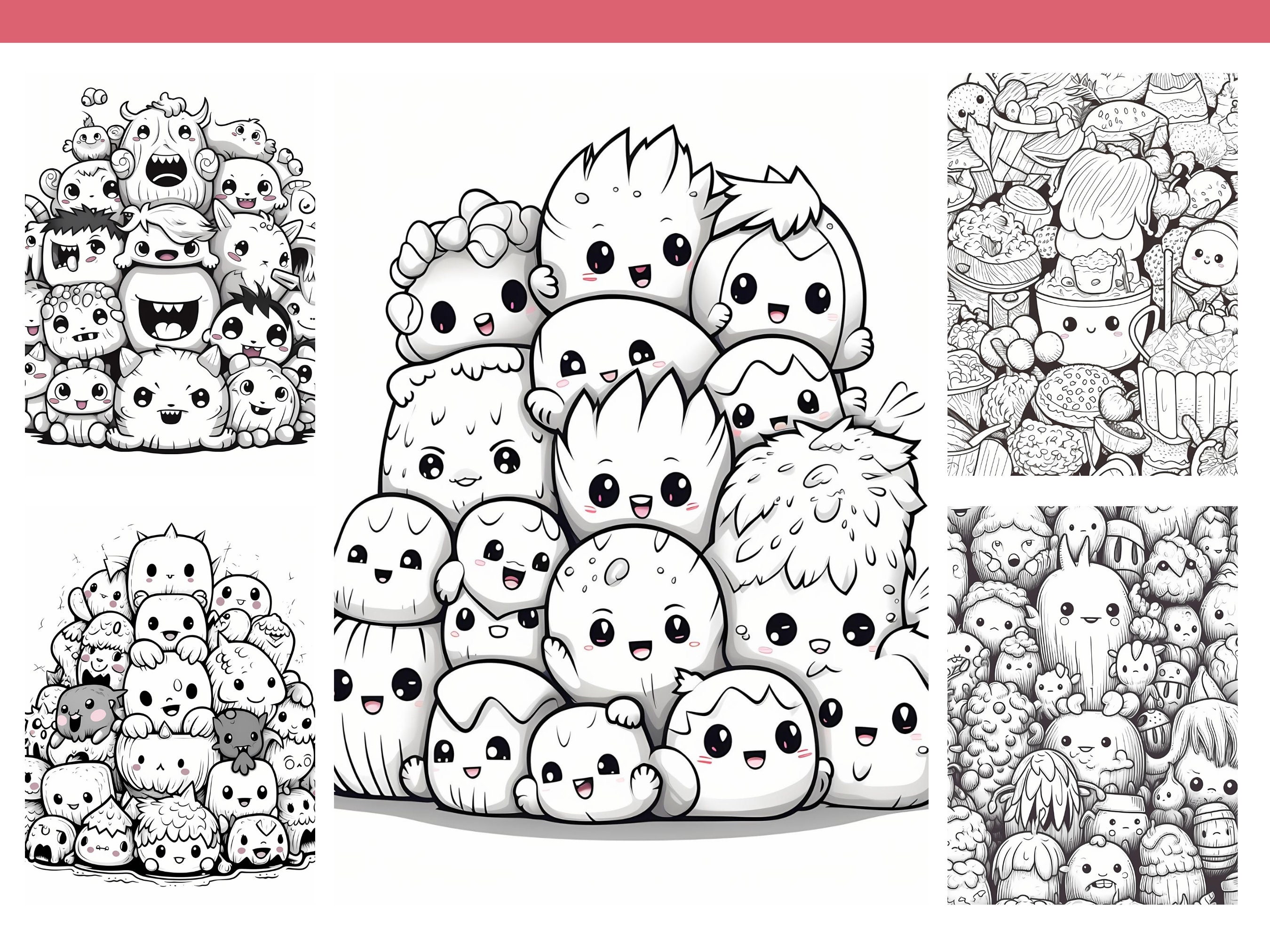 Doodle Pile Coloring Book/60 Coloring Pages to Relax and Unwind, Clear ...