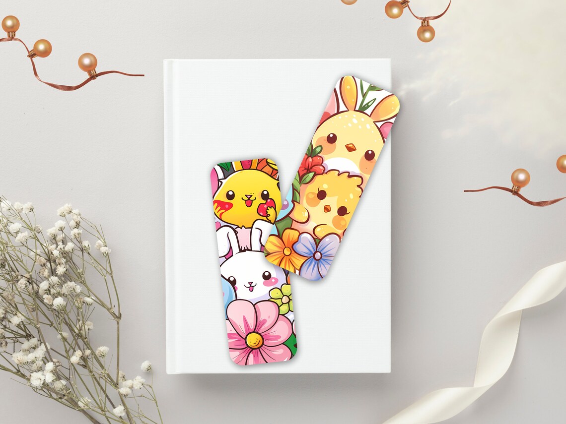 Cute Kawaii Animal Bookmarks Set of 15 Bookmarks Digital Downloads ...