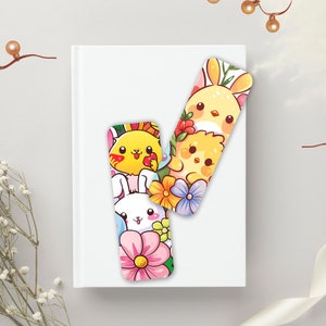 Cute Kawaii Animal Bookmarks Set of 15 Bookmarks Digital Downloads ...