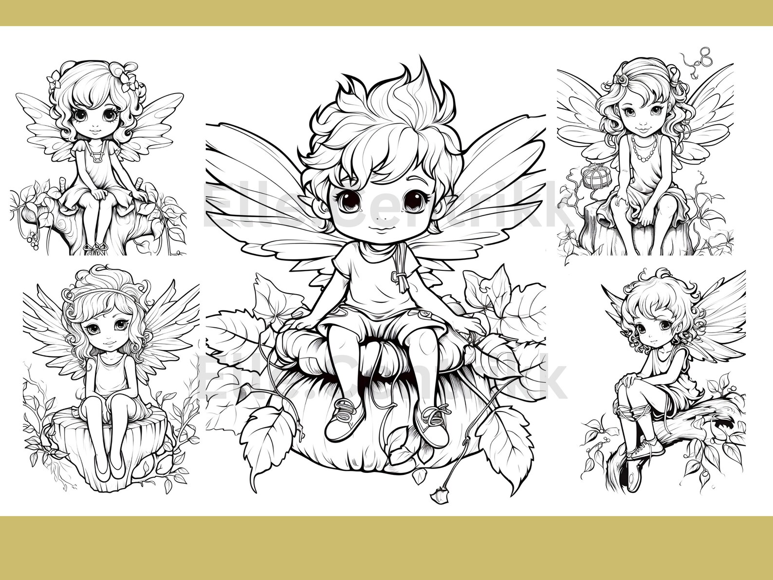 Chibi Nature Magic Coloring Book: A Whimsical Journey of Color and ...