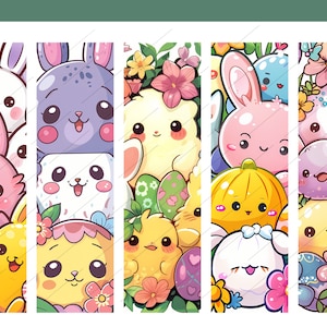 Cute Kawaii Animal Bookmarks Set of 15 Bookmarks Digital Downloads ...