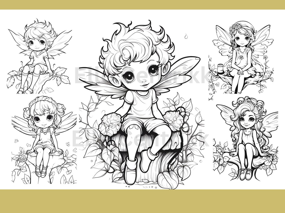 Chibi Nature Magic Coloring Book: A Whimsical Journey of Color and ...