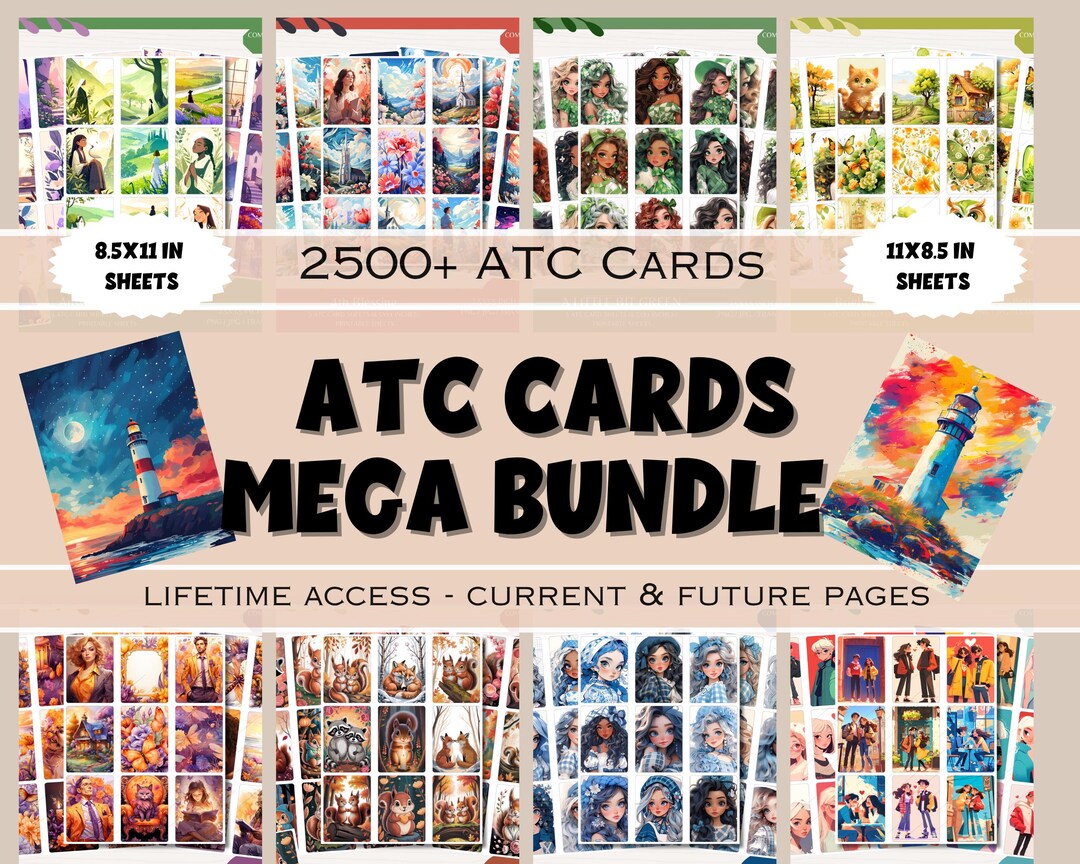 ATC Card Mega Bundle: 2500+ ATC Cards (digital Download) - Etsy