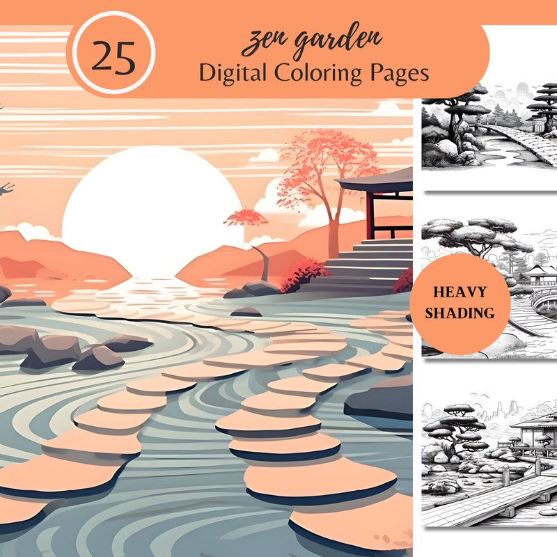 Zen Coloring Page - Etsy