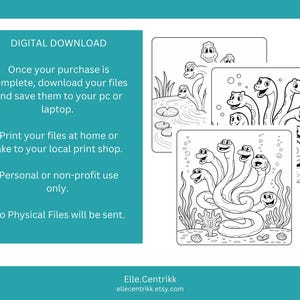 Bold and Easy Adorable Hydra Coloring Book/15 Coloring Pages/digital ...