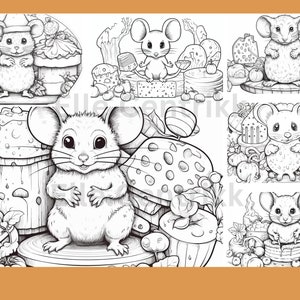 Mouse Attack Coloring Book Digital Download 30 - Etsy